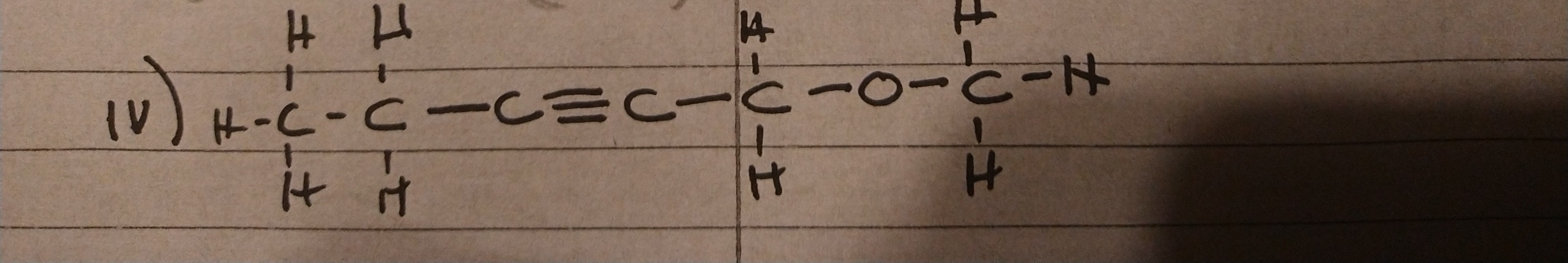 Solved iv. Give the condensed formula and the line angle | Chegg.com