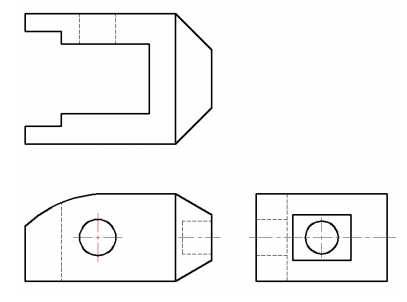 Solved Complete the missing lines (Visible, Center Line, | Chegg.com