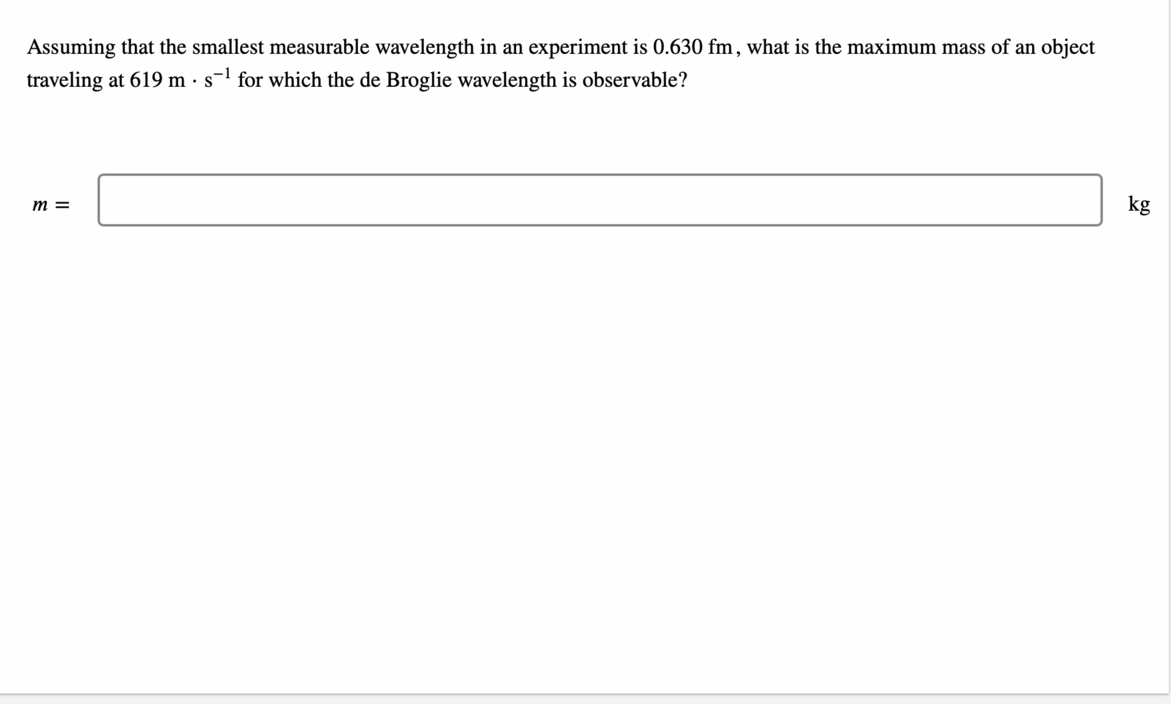 Solved Assuming that the smallest measurable wavelength in | Chegg.com