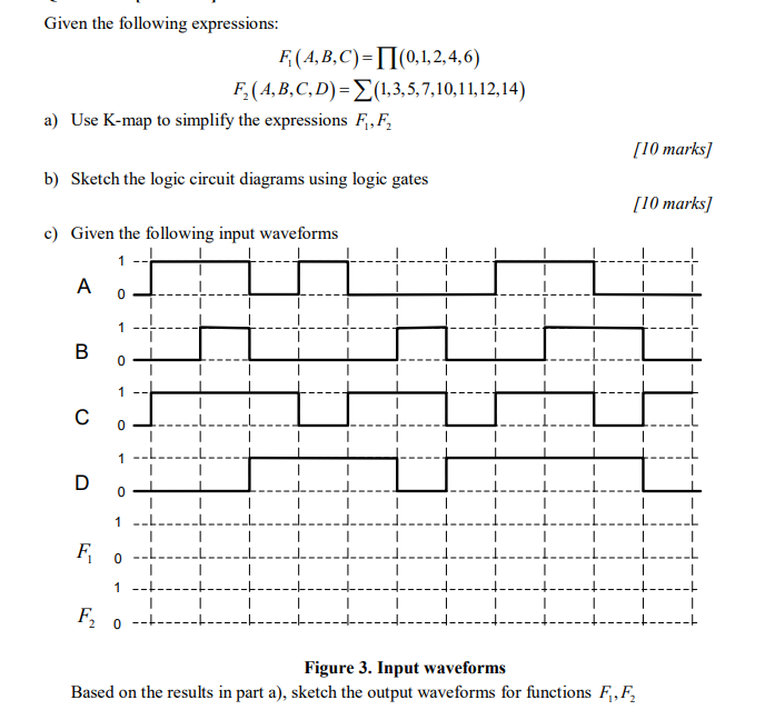 Solved Given the following expressions: | Chegg.com