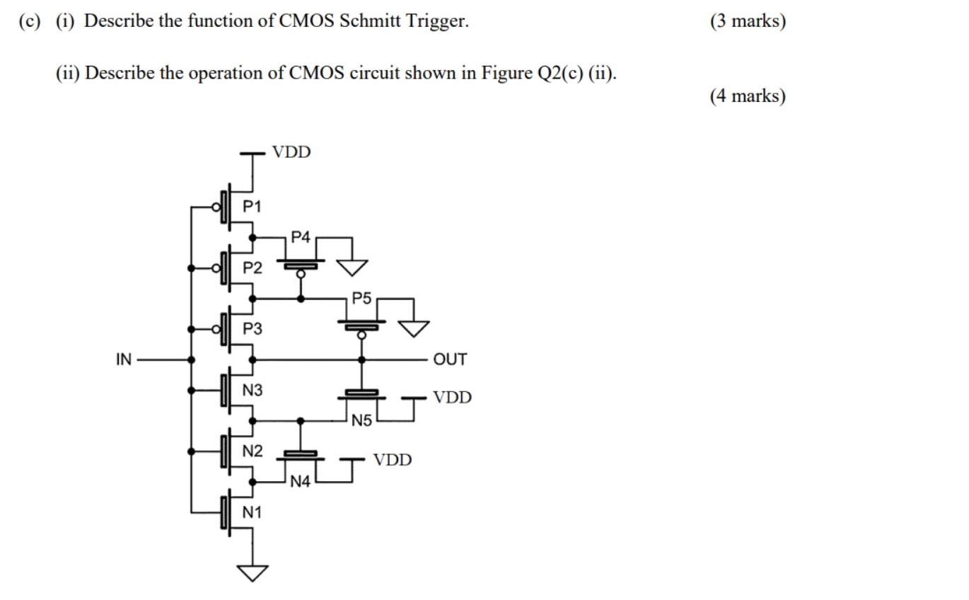 Solved 2. (a) (i) Sketch the equivalent CMOS circuit design | Chegg.com