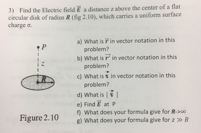 Solved 3) Find the Electric field E a distance z above the | Chegg.com