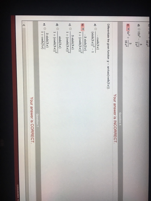 Solved Differentiate the given function y = | Chegg.com