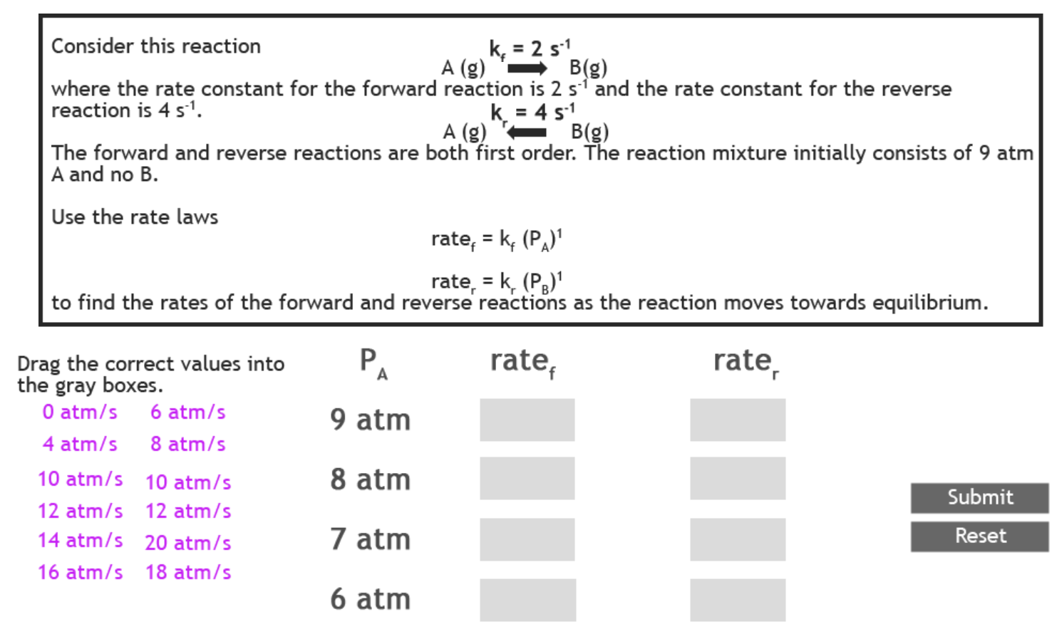 Solved Consider this reaction where the rate constant for | Chegg.com