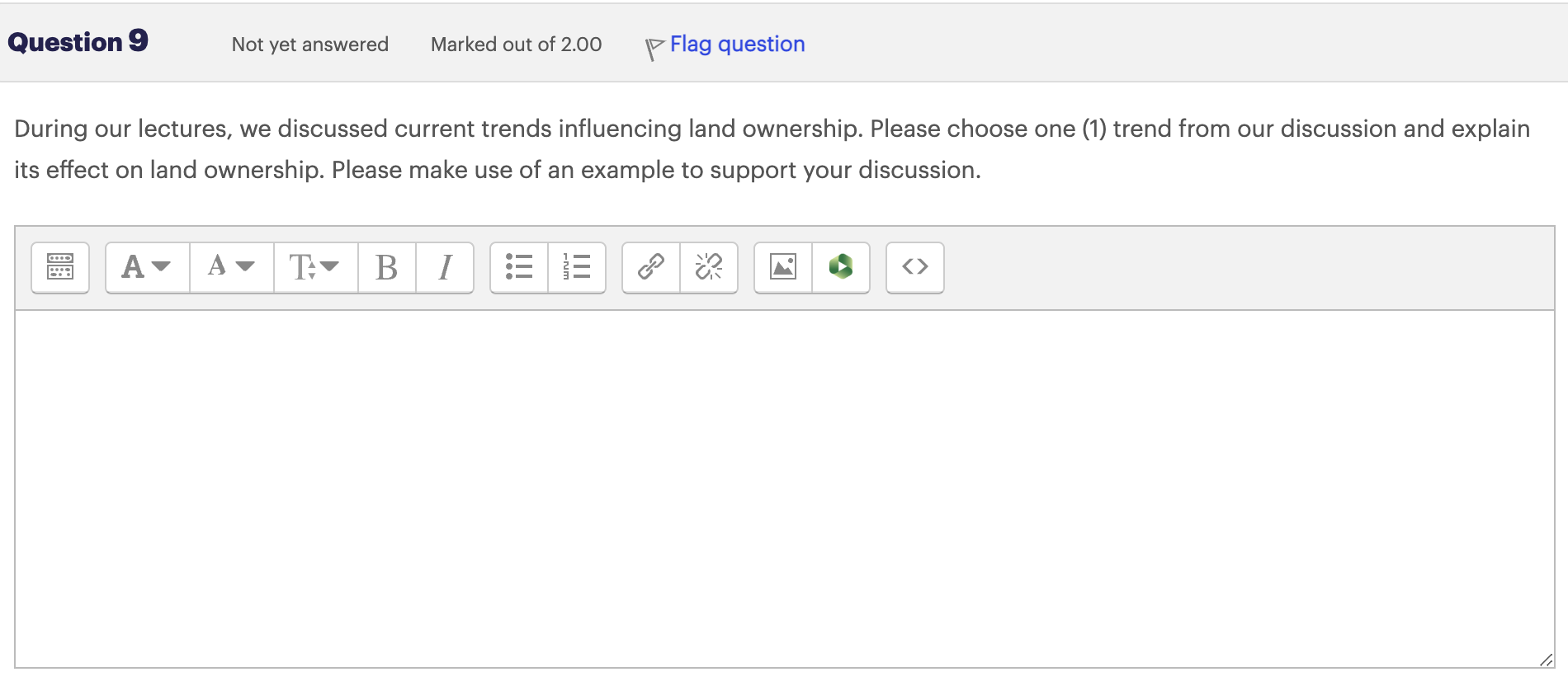 Solved During our lectures, we discussed current trends | Chegg.com