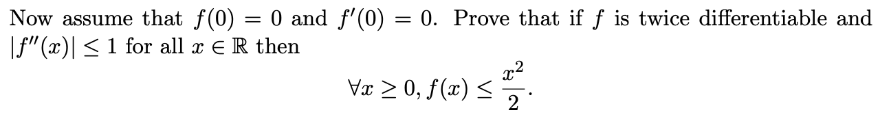 Solved In the following question, let f:R R be a | Chegg.com