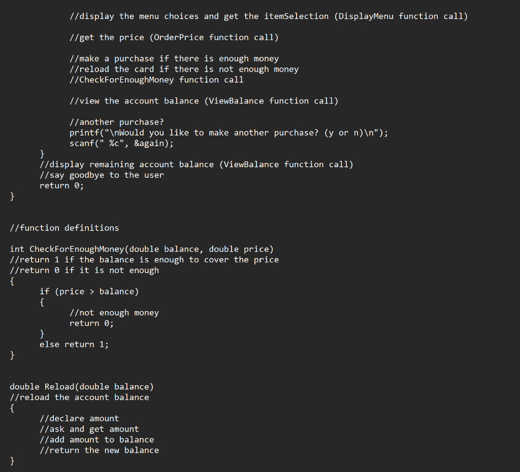 Solved Intro to Programming in C-program 4 (larger program) | Chegg.com