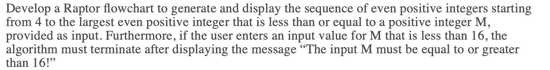 Solved Develop a Raptor flowchart to generate and display | Chegg.com