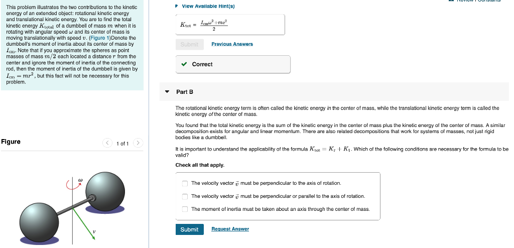 Solved View Available Hint(s) Ktot Immet This problem | Chegg.com