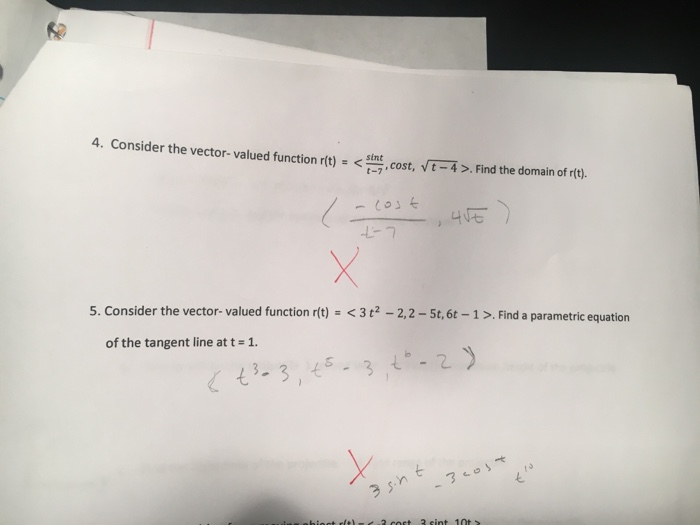 Solved Consider The Vector Valued Function Rt 