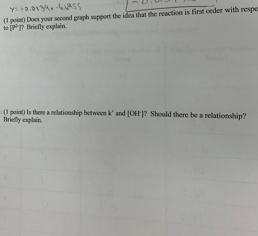 Solved 1a)Does your second graph support the idea that the | Chegg.com