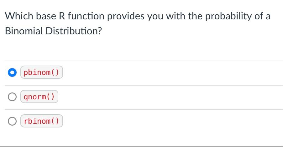 Solved Which base R function provides you with the | Chegg.com