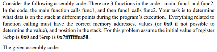 Consider the following assembly code. There are 3 | Chegg.com