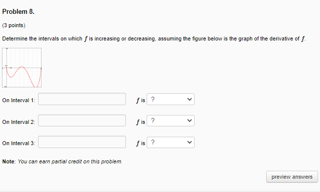 Solved Problem 8. (3 points) Determine the intervals on | Chegg.com