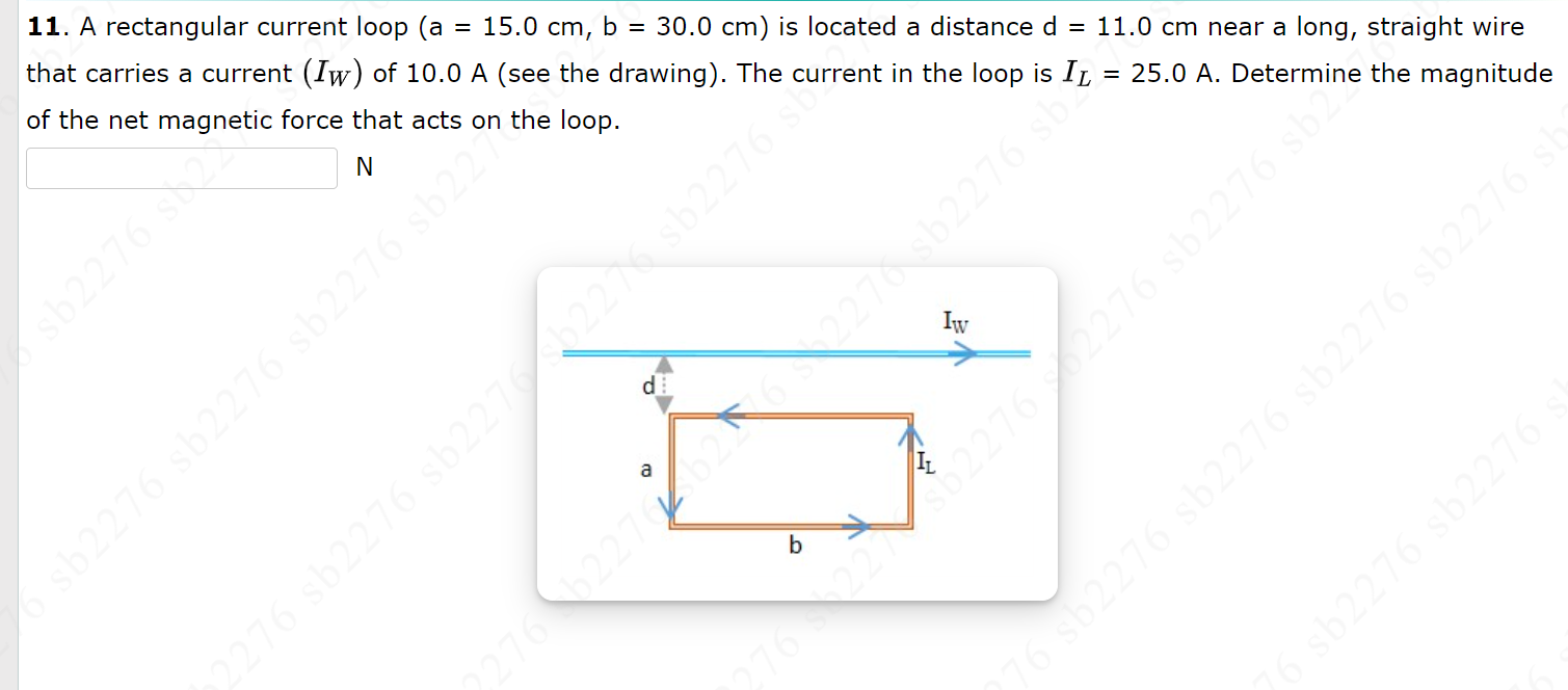 Solved A rectangular current loop (a=15.0cm, b=30.0cm) ﻿is | Chegg.com
