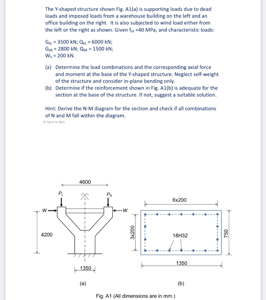 The Y-shaped structure shown Fig. A1(a) is supporting | Chegg.com