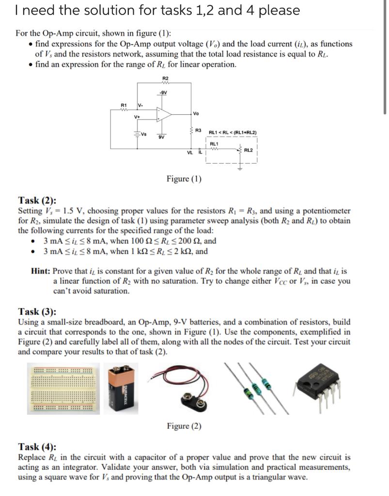 Solved I need the solution for tasks 1,2 and 4 please For | Chegg.com