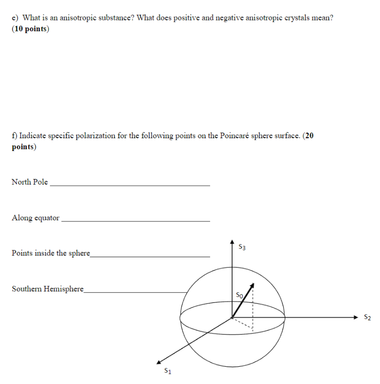 Solved (1) Short answer questions (please no essays): (100 | Chegg.com