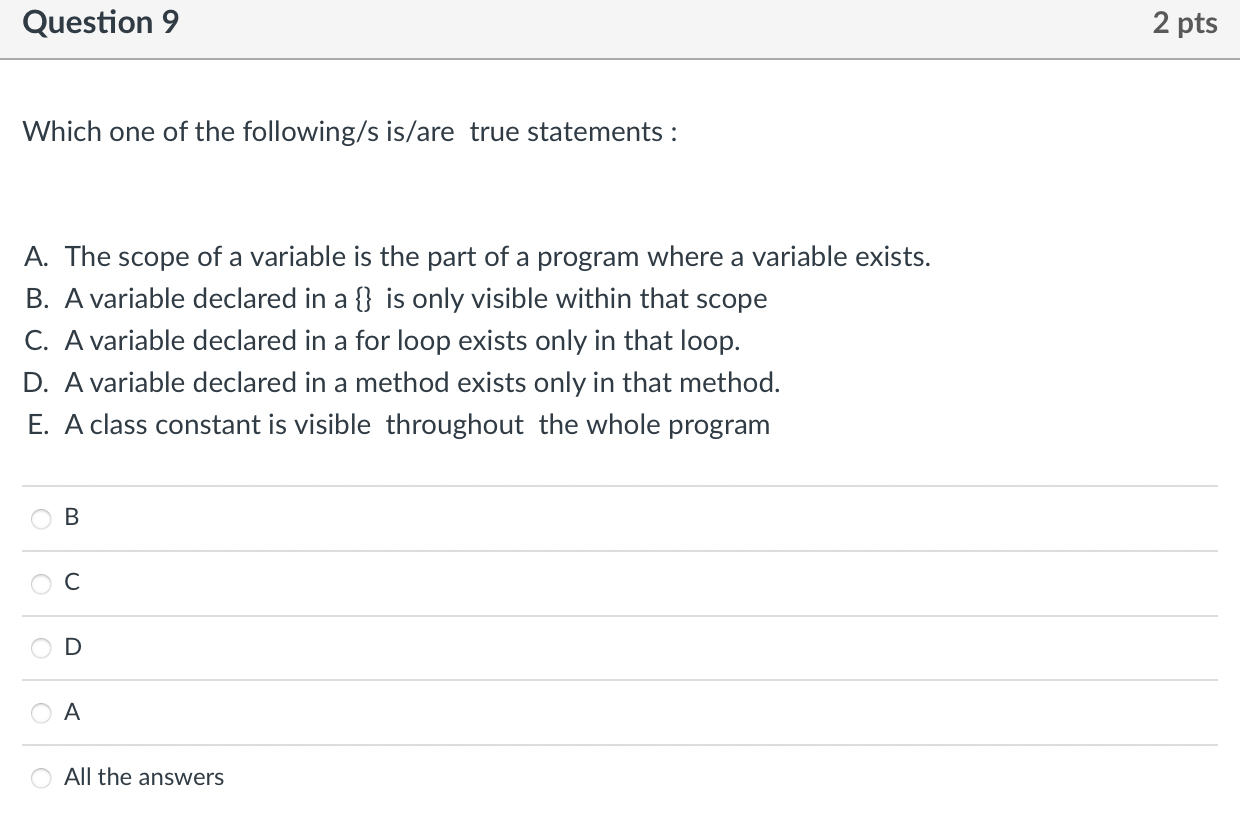 Solved Which one of the following/s is/are true statements: | Chegg.com