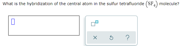 Solved What is the hybridization of the central atom in the | Chegg.com