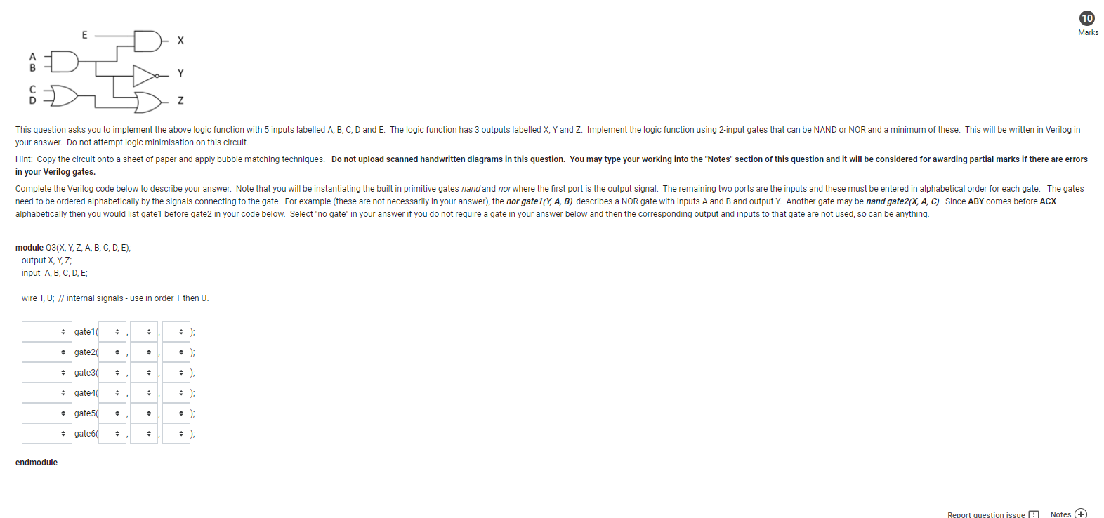 Solved 10 Marks BE Z This question asks you to implement the | Chegg.com