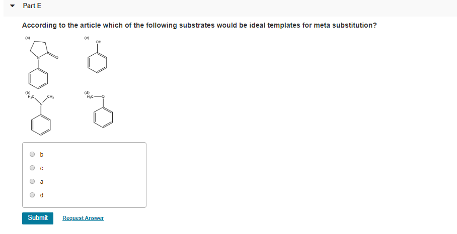 Solved Part E According to the article which of the | Chegg.com