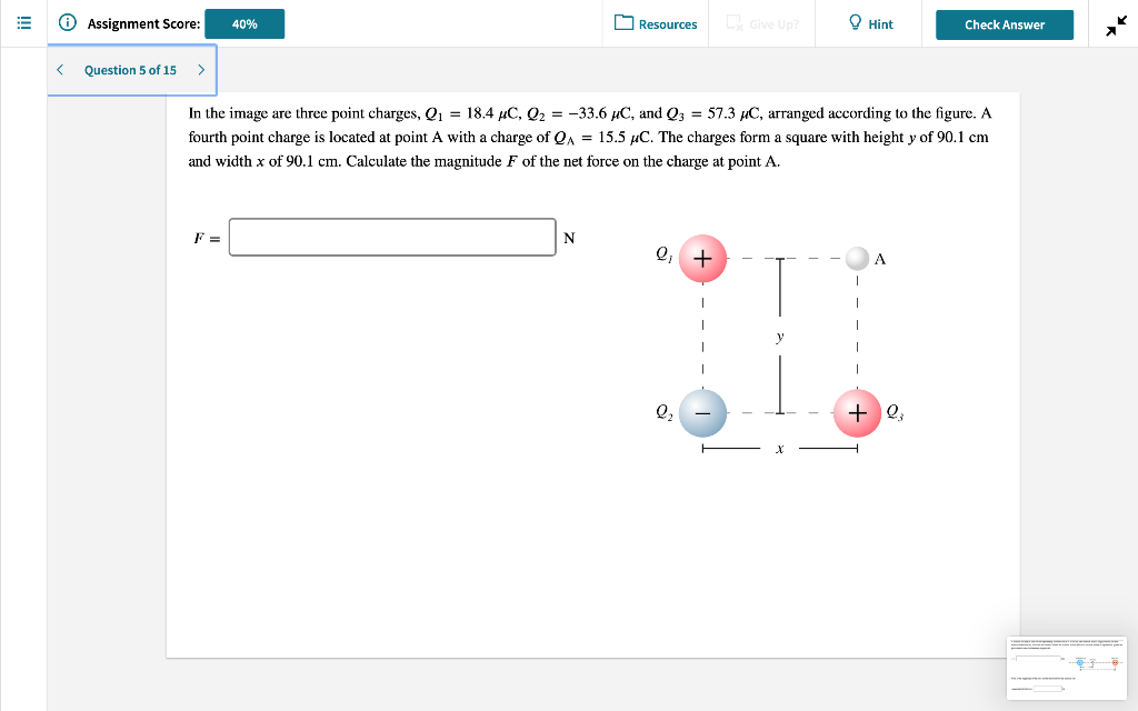 Solved Assignment Score: 40% Resources Give Up Hint Check | Chegg.com