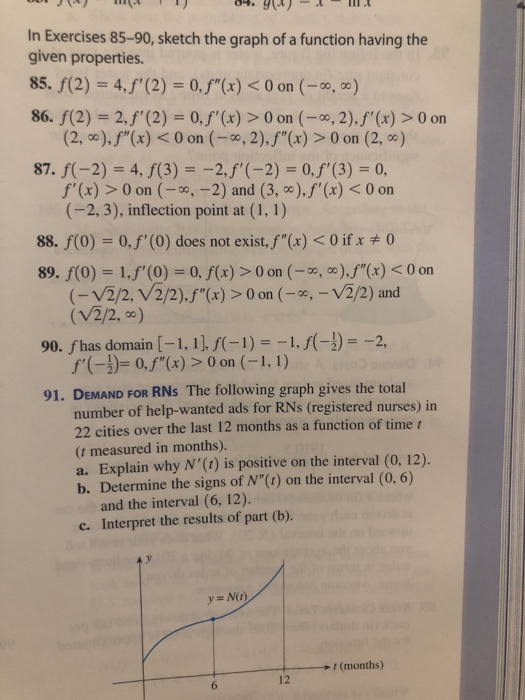 Solved 4, ga In Exercises 85-90, sketch the graph of a | Chegg.com