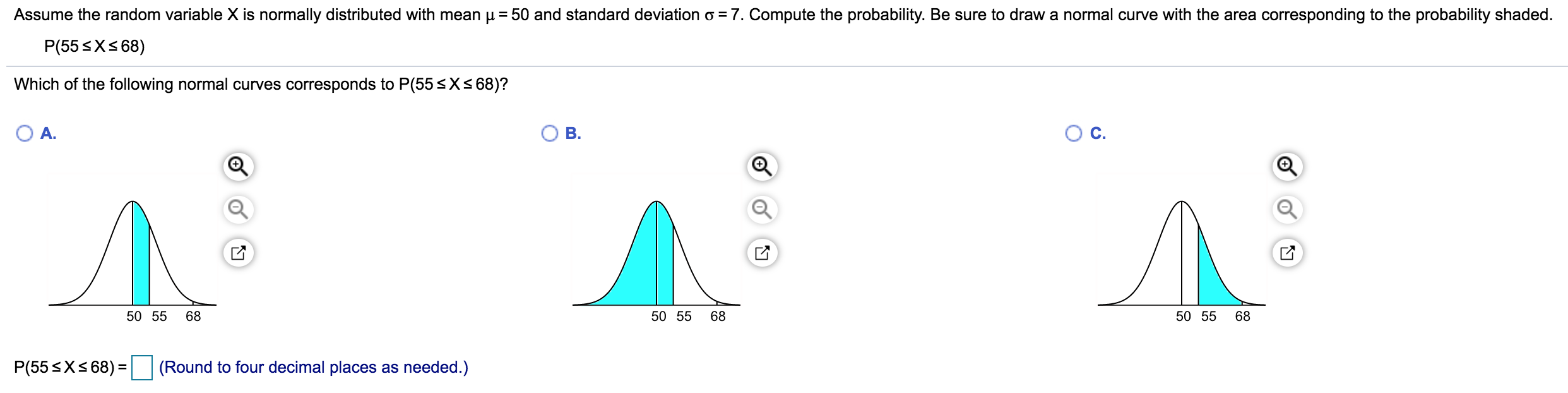 Solved Assume the random variable X is normally distributed | Chegg.com