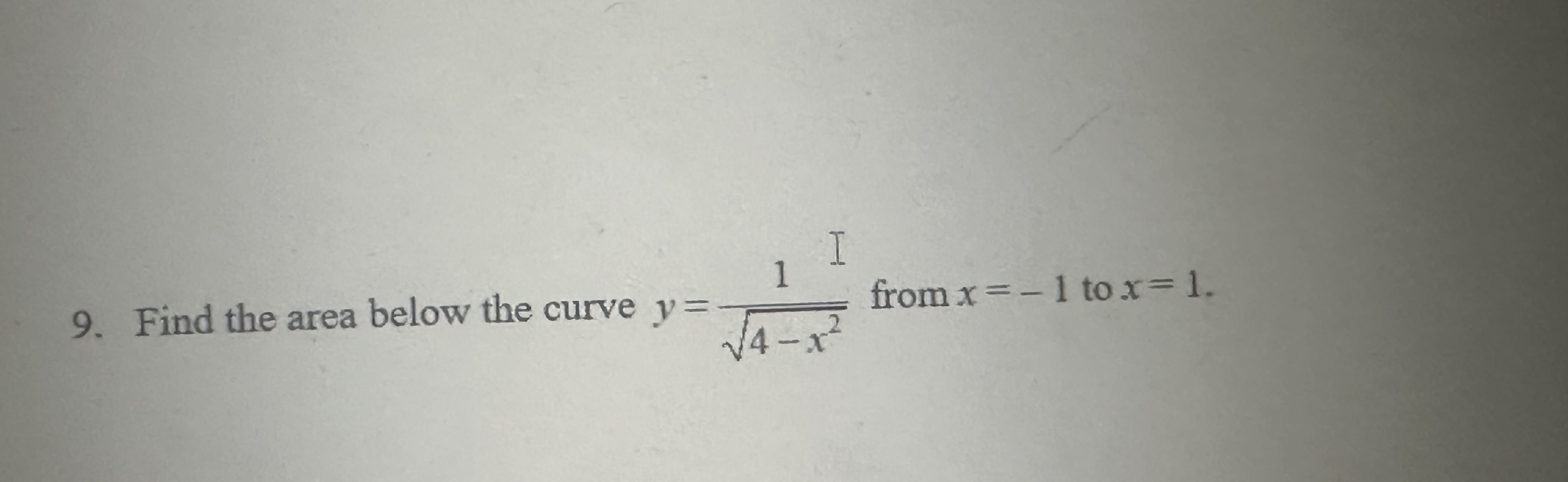Solved Find the area below the curve y=14-x22 ﻿from x=-1 ﻿to | Chegg.com