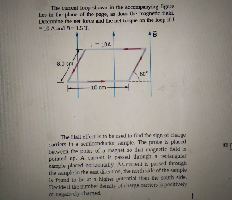 Solved The current loop shown in the accompanying figure | Chegg.com