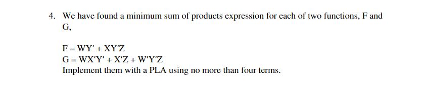 Solved We have found a minimum sum of products expression | Chegg.com