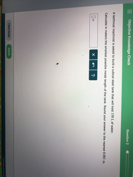 Solved Objective Knowledge Check Question 2 A technical | Chegg.com