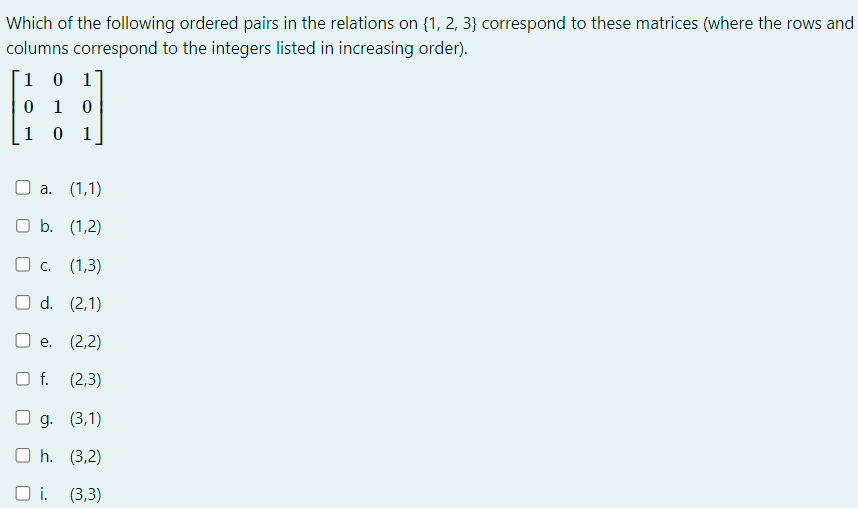 Solved Which of the following ordered pairs in the relations | Chegg.com Solved Which of the following ordered pairs in the relations | Chegg.com