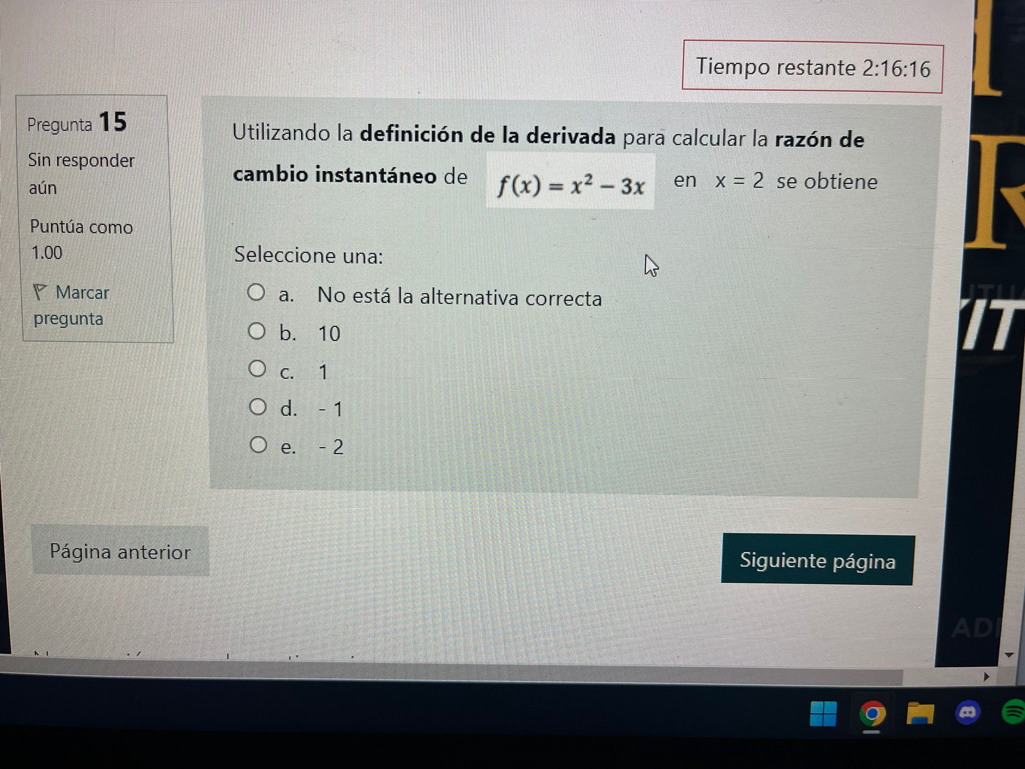 Solved Utilizando la definición de la derivada para calcular | Chegg.com