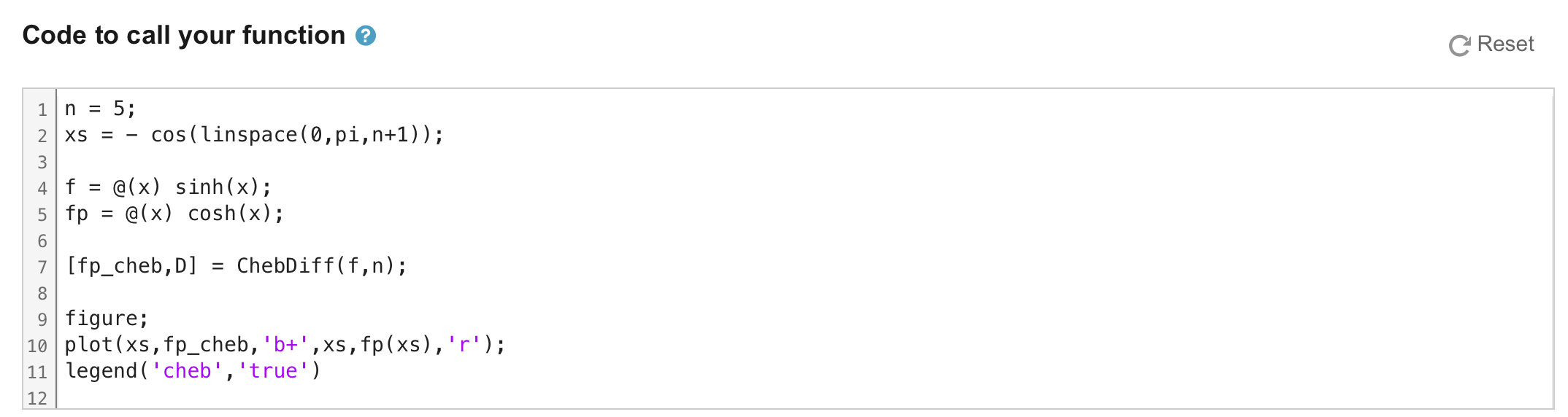Solved Chebyshev Differentiation, This is a advanced | Chegg.com