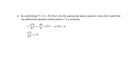 3. Laplace's Equation in 3D Cylindrical Coordinates | Chegg.com