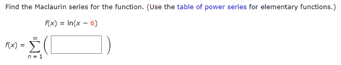 Solved Find the Maclaurin series for the function. (Use the | Chegg.com
