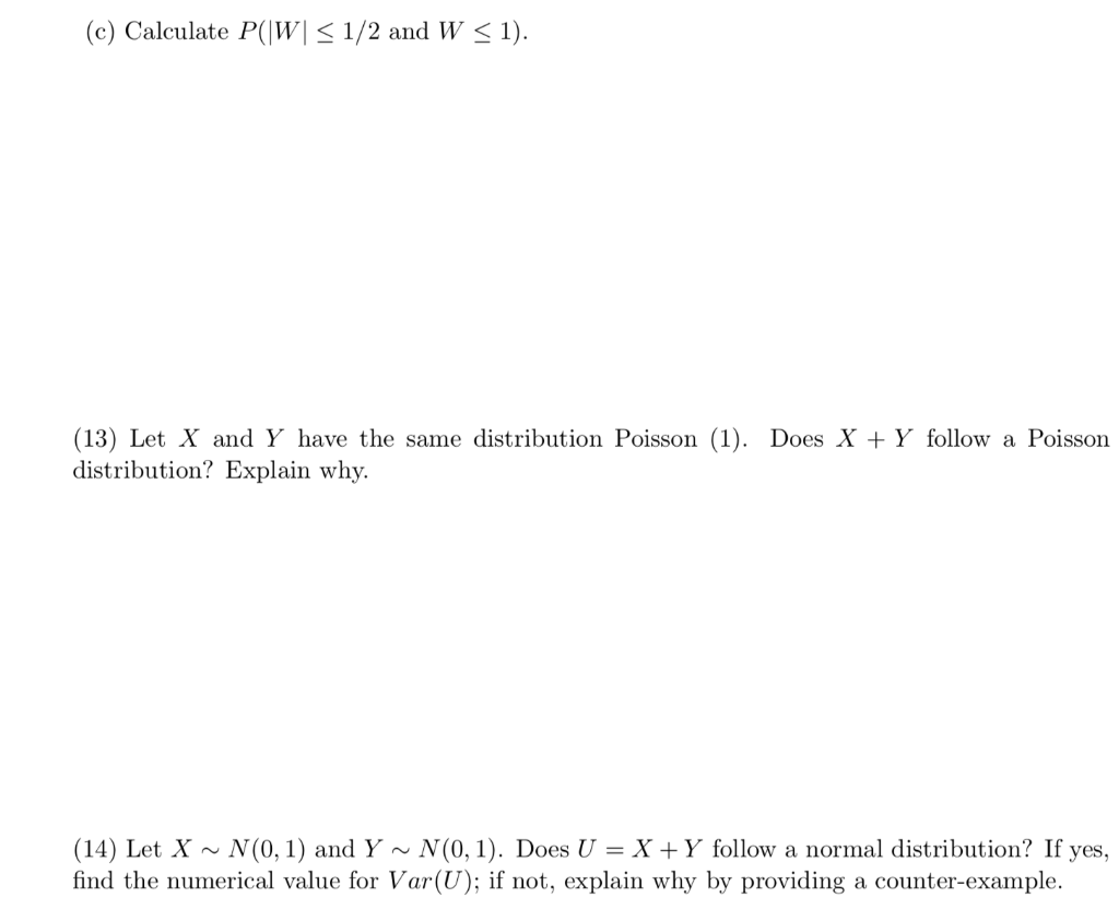 Solved (12) Let X and Y be iid RV's each being uniformly | Chegg.com