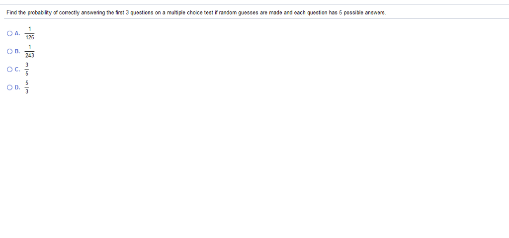 Solved Find the probability of correctly answering the first | Chegg.com