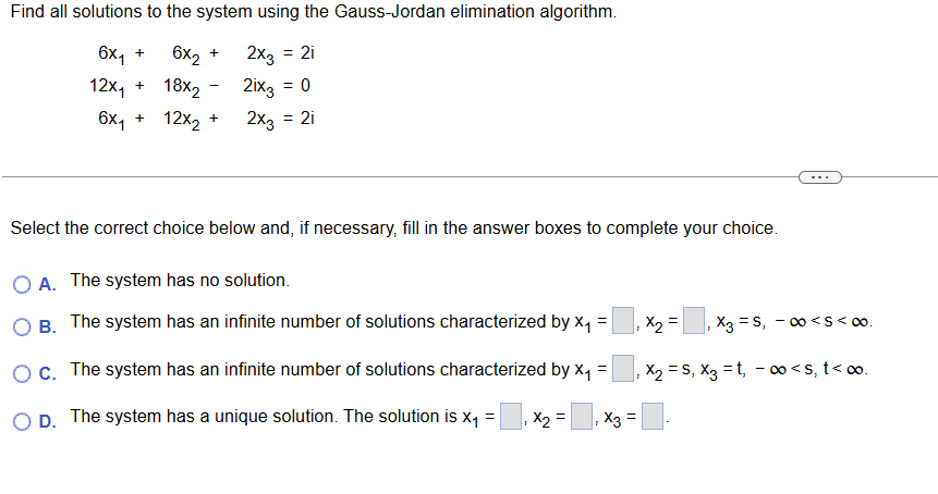 Solved by an EXPERT Find all solutions to ﻿the system using the | Chegg.com