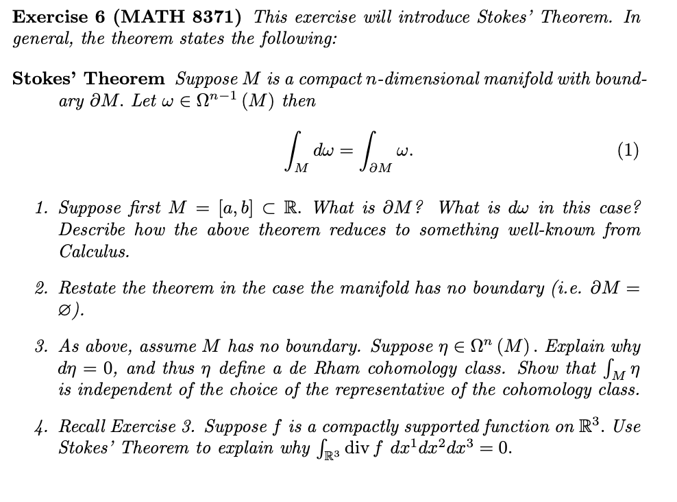 Solved Exercise 6 Math 8371 This Exercise Will Introduce