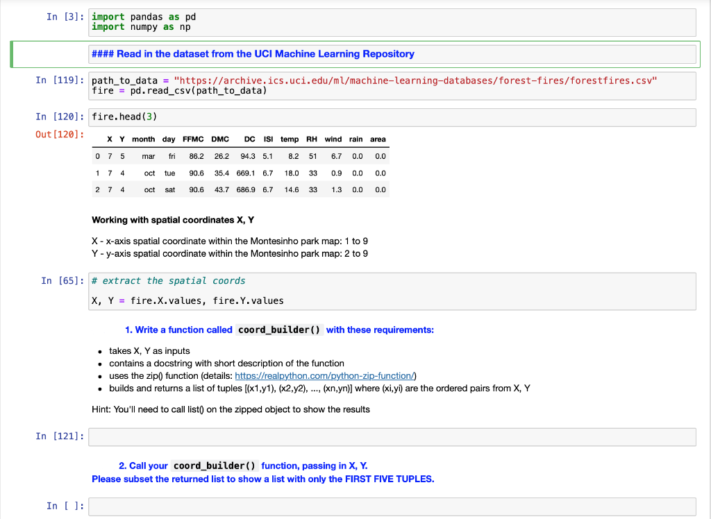 Please show the Python code in Jupyter Notebook to | Chegg.com