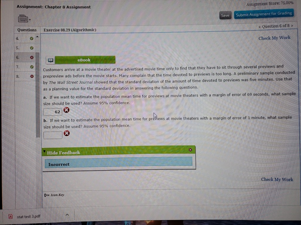 Solved Assignment: Chapter 8 Assignment Assignment Score: | Chegg.com Solved Assignment: Chapter 8 Assignment Assignment Score: | Chegg.com