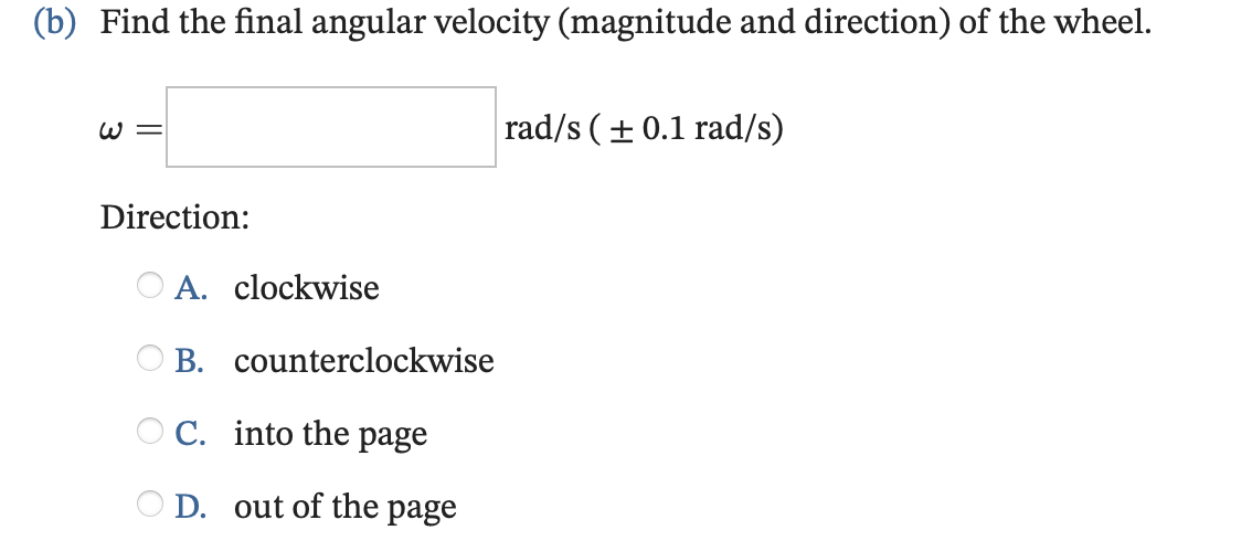 Solved A wheel that is initially not rotating is turned | Chegg.com