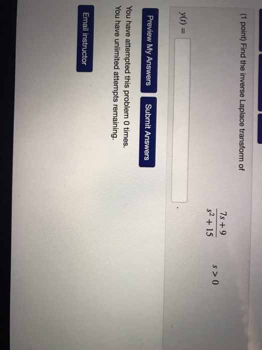 Solved Previous Prob Problem List Next (1 point) a. Set up | Chegg.com