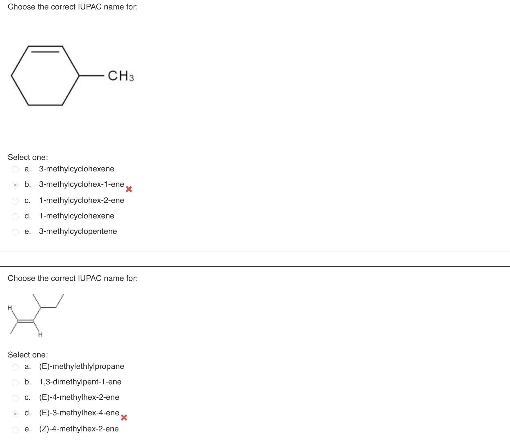 Solved Choose the correct IUPAC name for: Select one: a. | Chegg.com