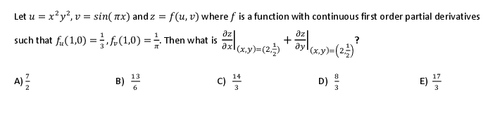 Solved Let u=x2y2,v=sin(πx) and z=f(u,v) where f is a | Chegg.com