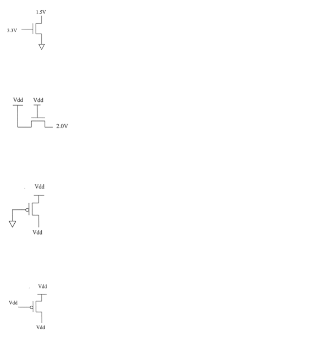 Assuming: - Vdd=3.3 V - Vtn=∣Vtp∣=0.4 V - VDSATn =∣ | Chegg.com