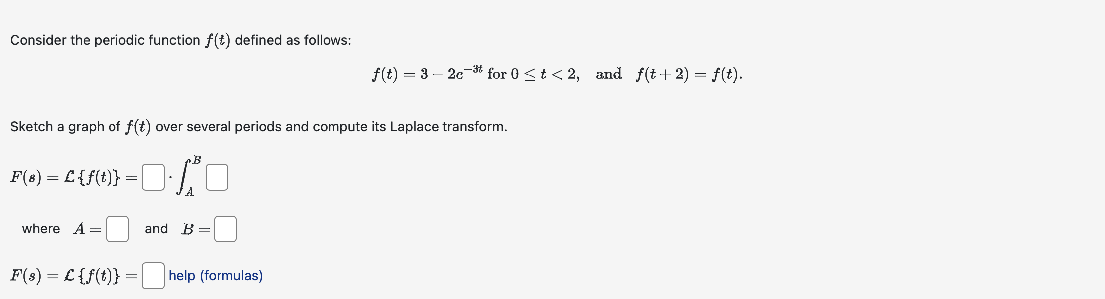 Solved Consider the periodic function f(t) ﻿defined as | Chegg.com